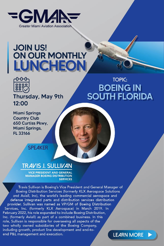 Luncheons Calendar | Greater Miami Aviation Association